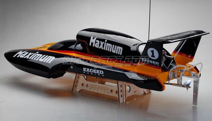 Exceed Racing FiberGlass MAXIMUM 1300GS260 Gas Powered Speed Boat KIT ...