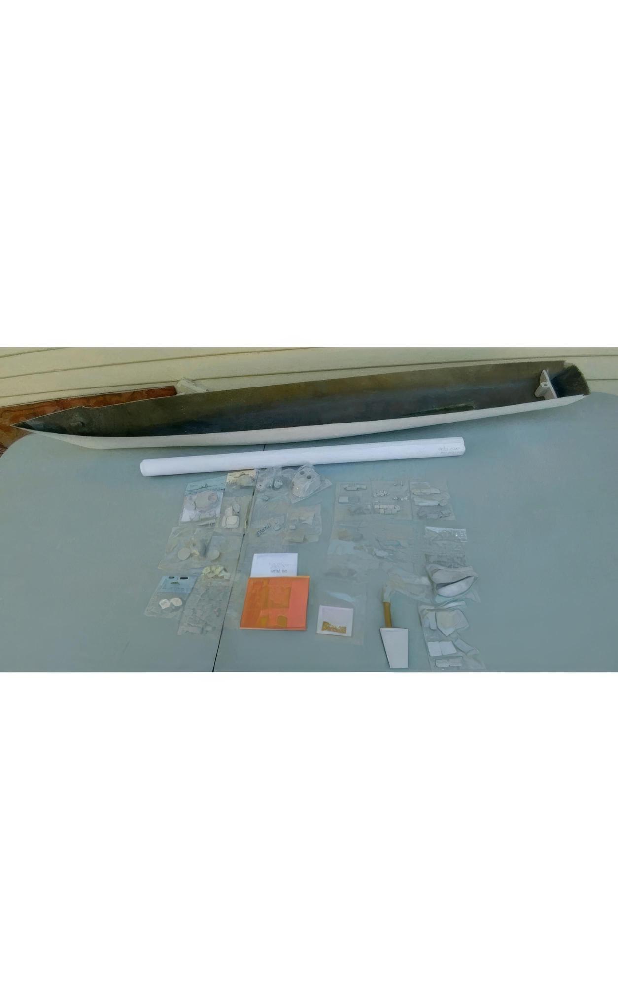 1/96 Oliver Hazard Perry Class Long Hull Fiberglass Model Ship Hull ...