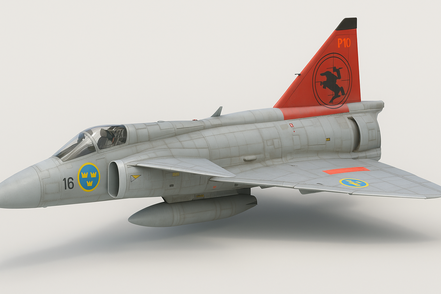 RCU Forums - View Single Post - Saab 37 Viggen - Custom Wings 1:9 scale turbine