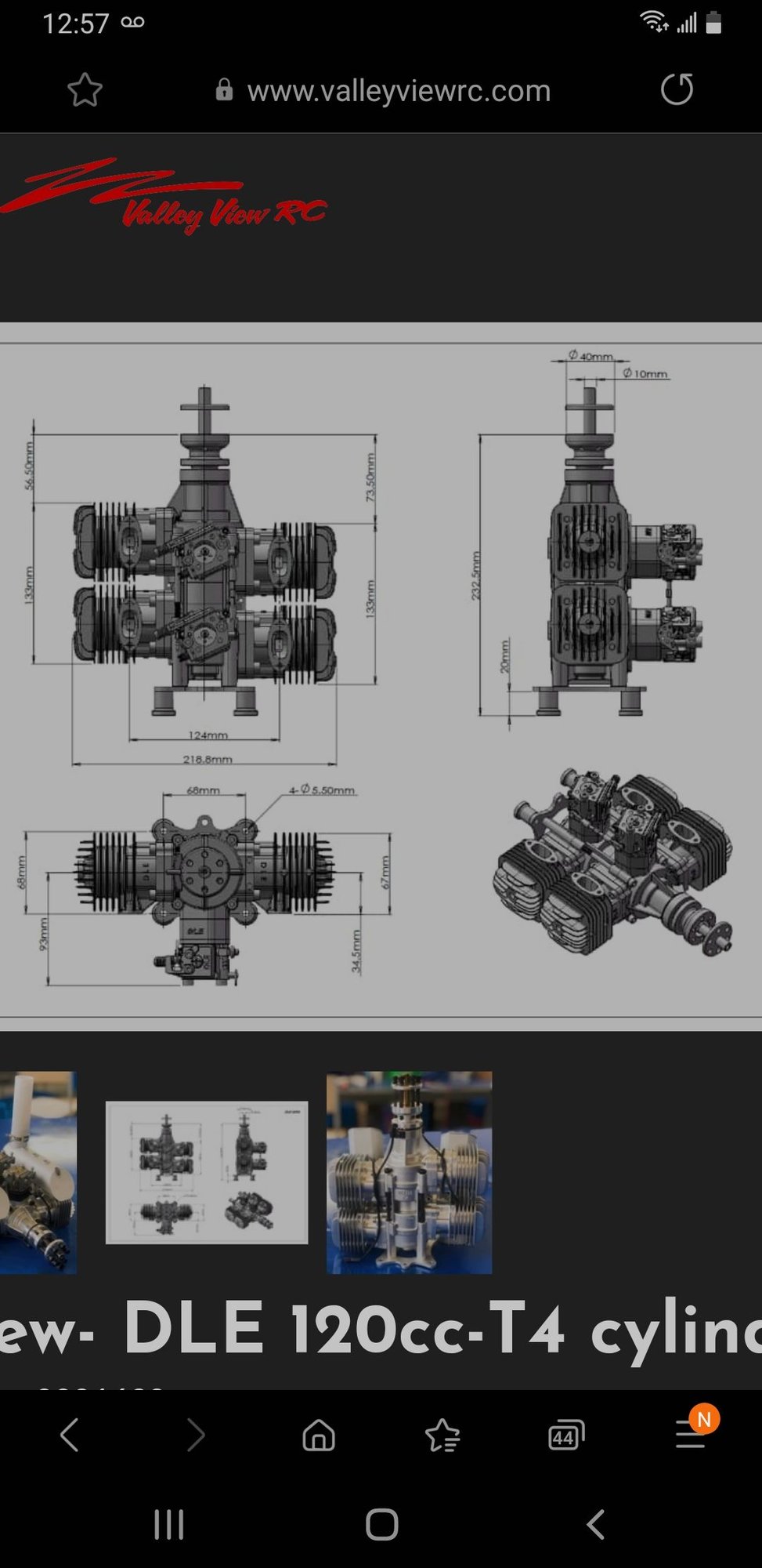 DLE 120 4T 4 Cylinder - RCU Forums