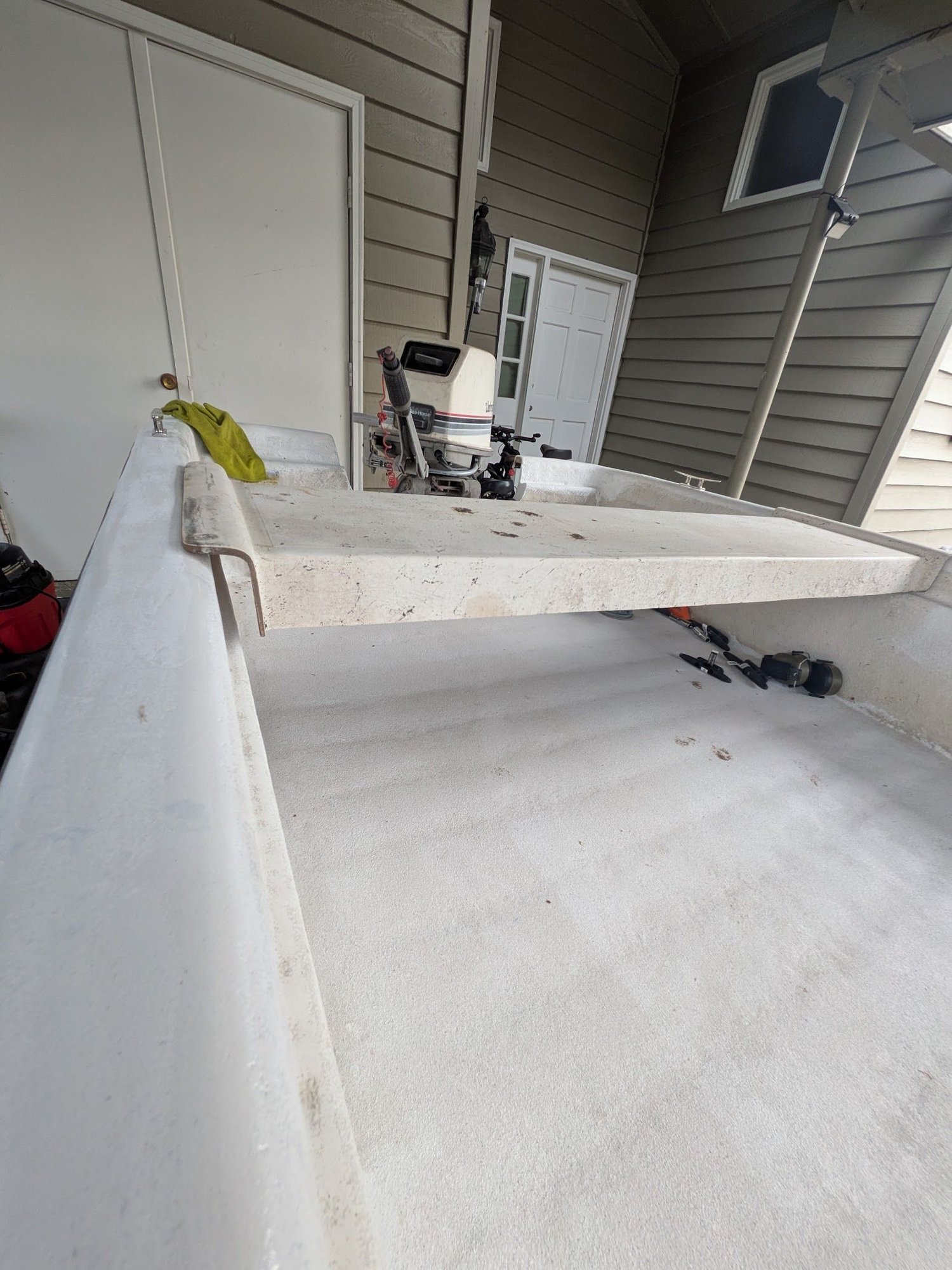 How to attach bench & casting platform to old skiff? - The Hull Truth ...