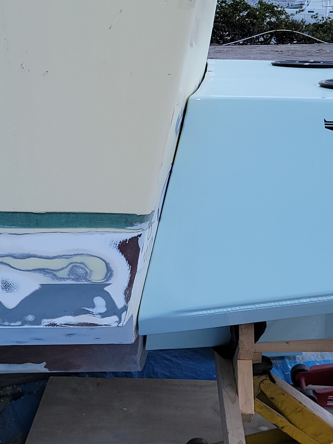 Calcutta 360/390 Cat Conversion from Twin Diesel to Quad Outboards ...